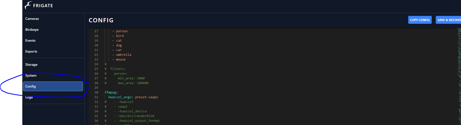 Installation de Frigate sur Proxmox