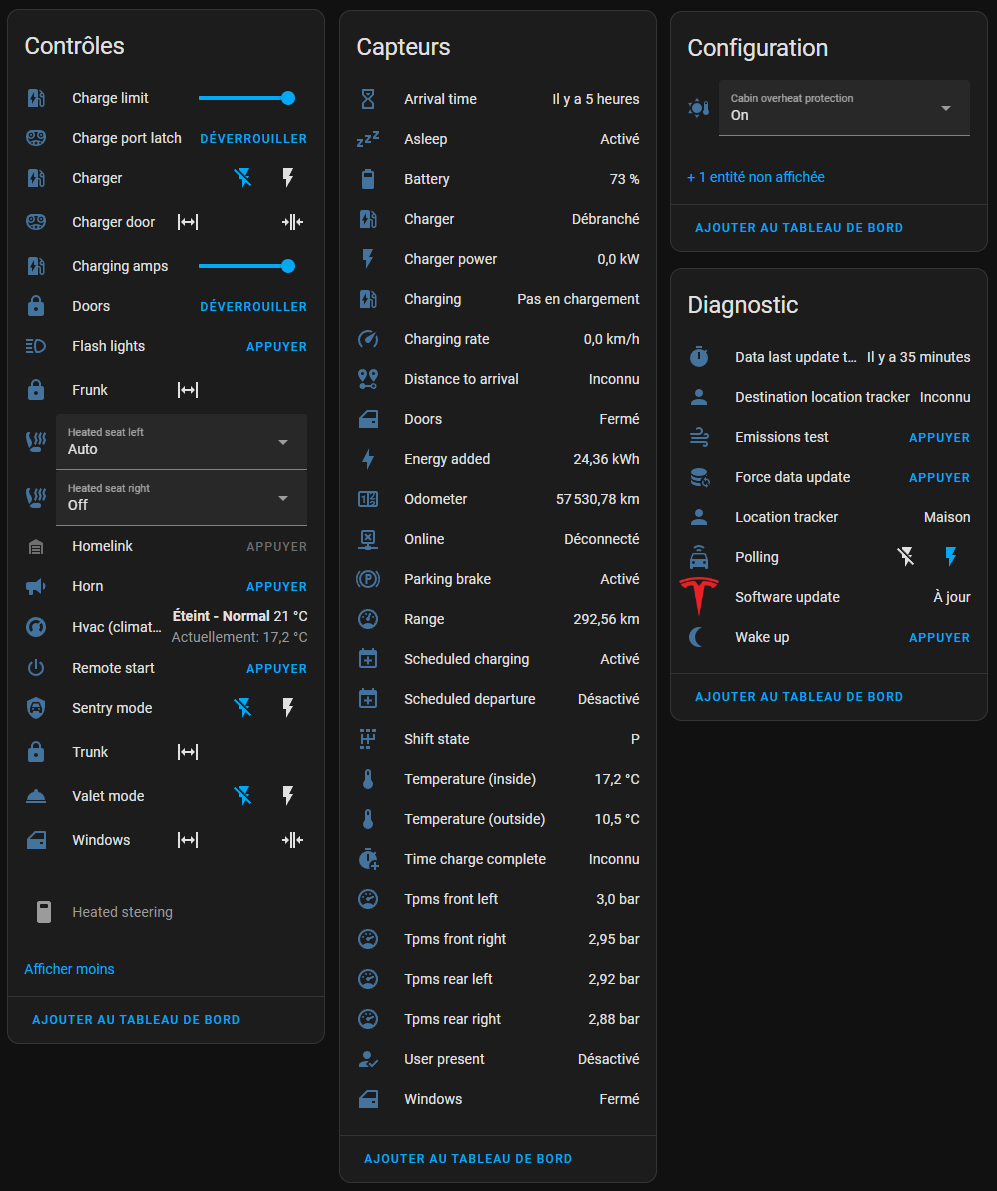 Intégration Tesla dans Home Assistant